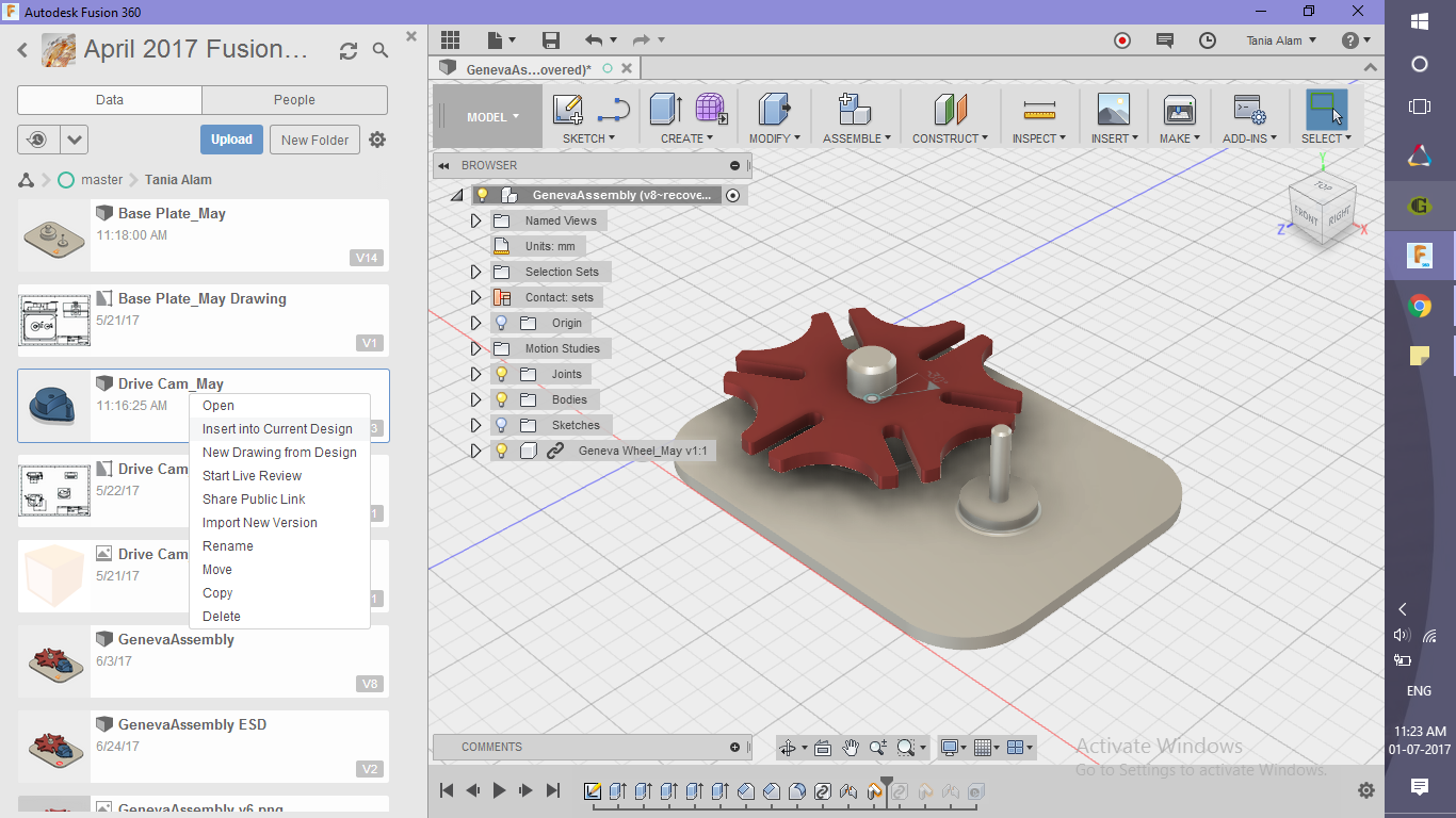Using Fusion 360 to Understand the Geneva Mechanism : 8 Steps ...