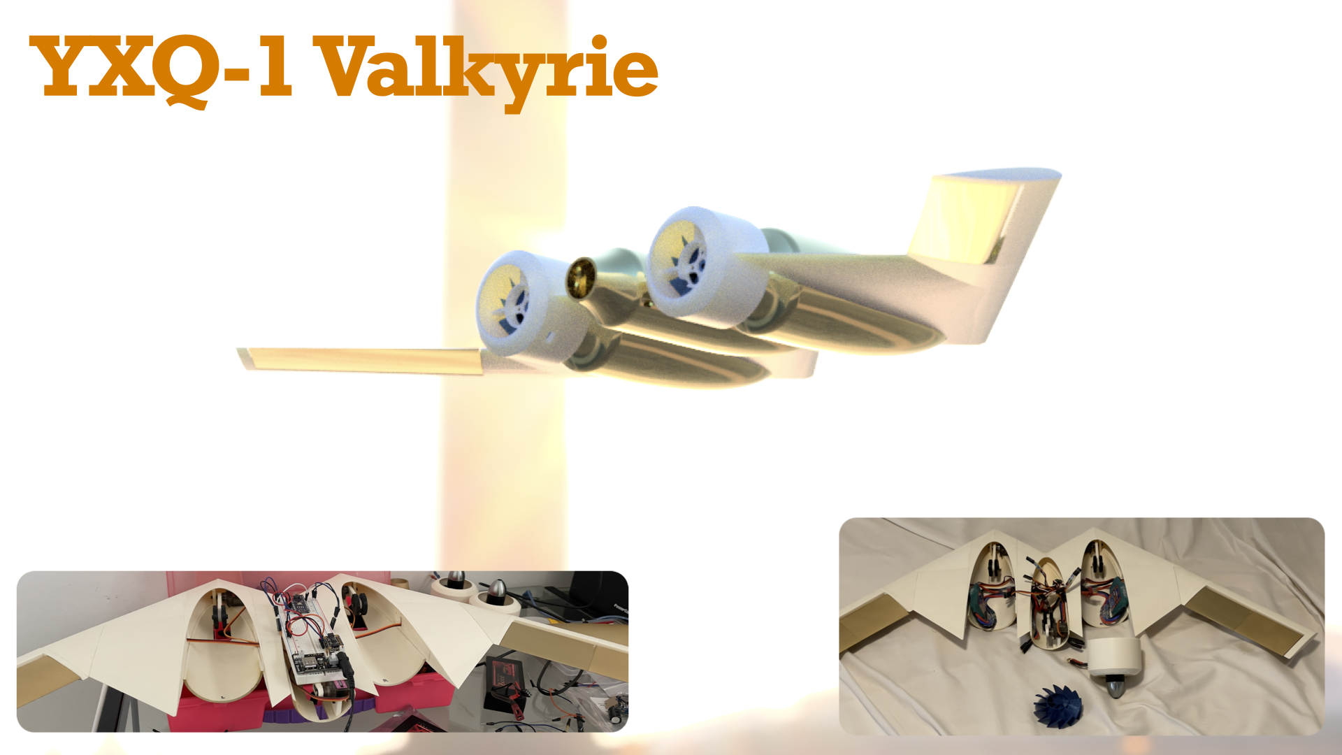 YXQ-1 Valkyrie: 3D Printed EDF Flying Wing R/C Airplane - Part 1 : 9 ...