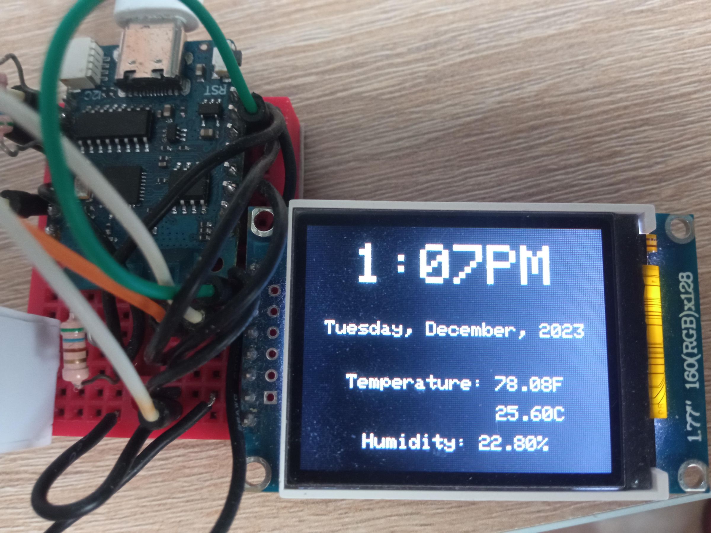 Clocks That Can Measure Air Temperature and Humidity : 9 Steps (with ...