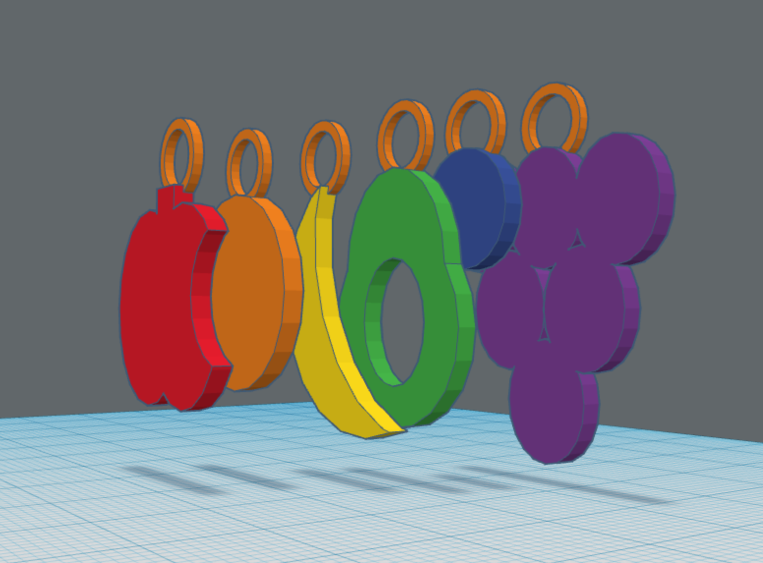 Tinkercad: Making Colorful Fruit Keychains : 10 Steps - Instructables