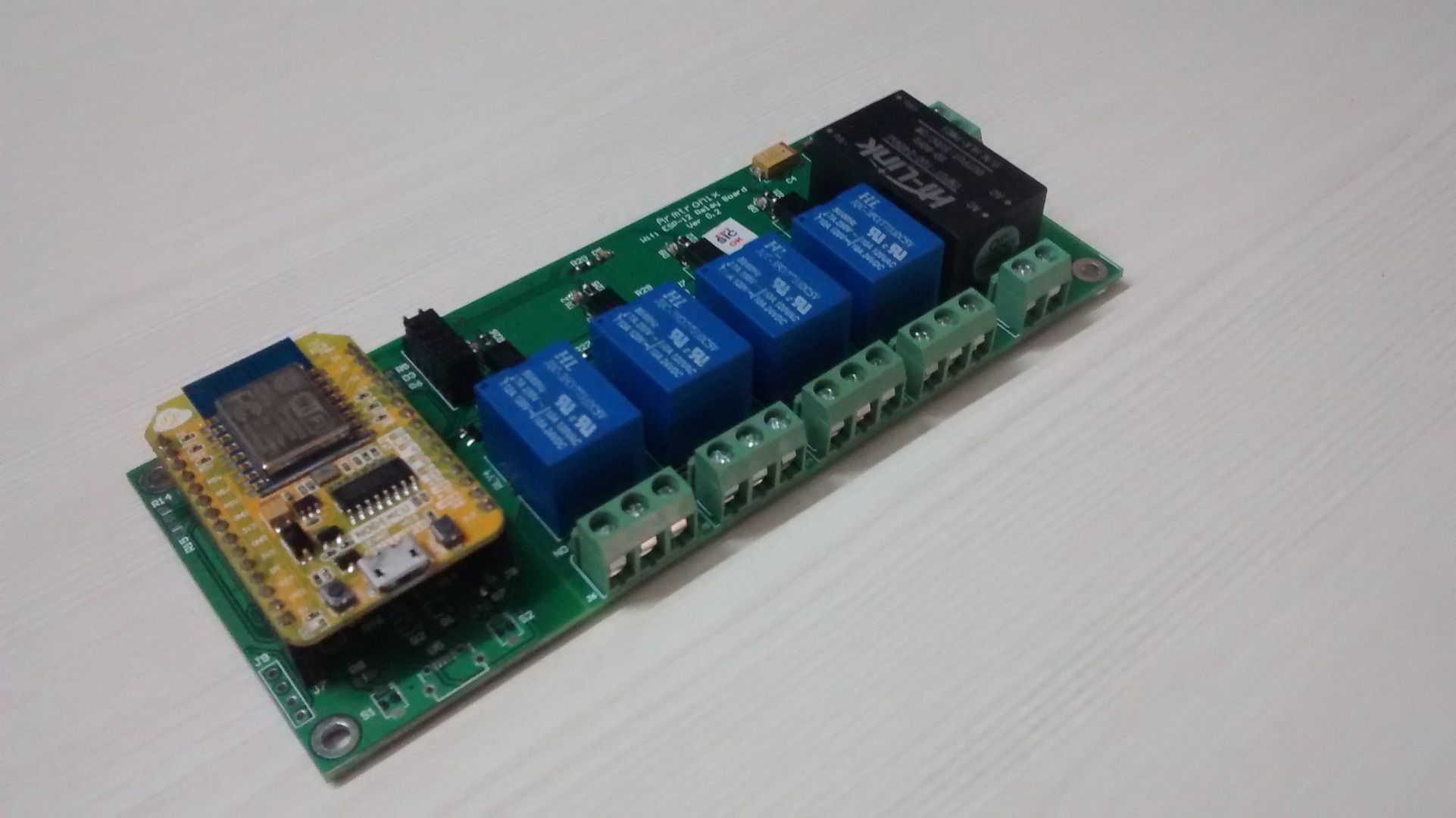 Arduino NodeMCU ESP8266 Based WIFI Smart Strip 4 Relay Switch Board ...