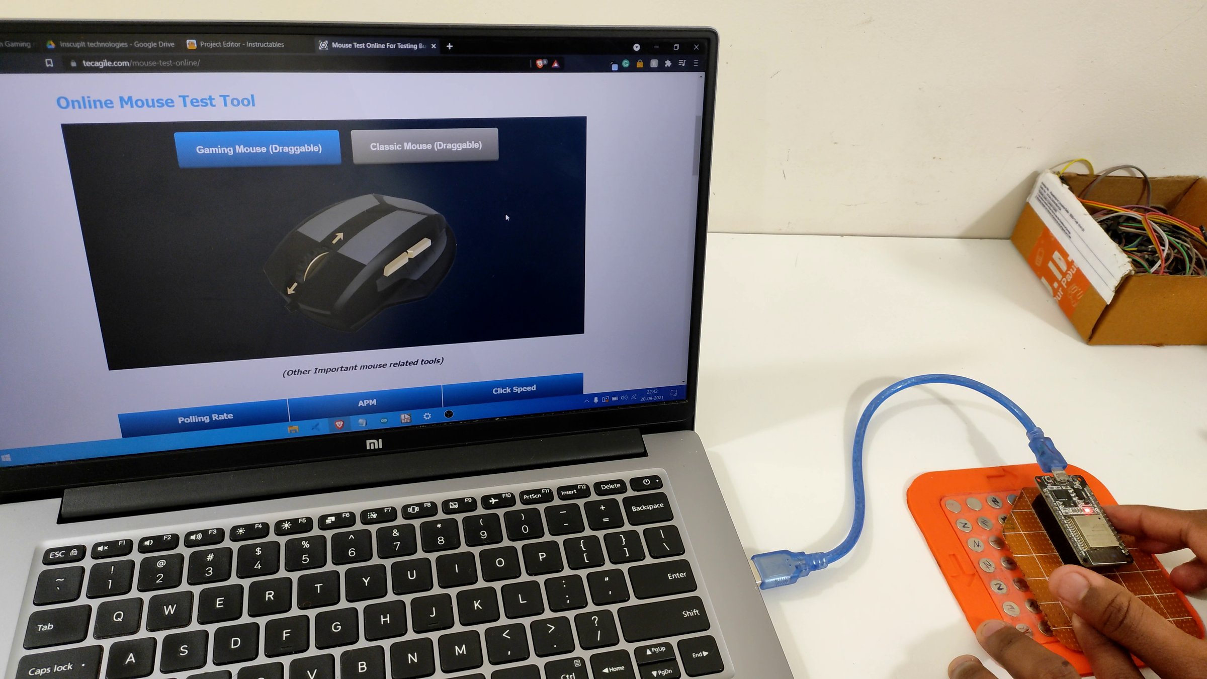 ESP-32 Based BLE Mouse With Magnetic Mouse Pad : 17 Steps (with ...