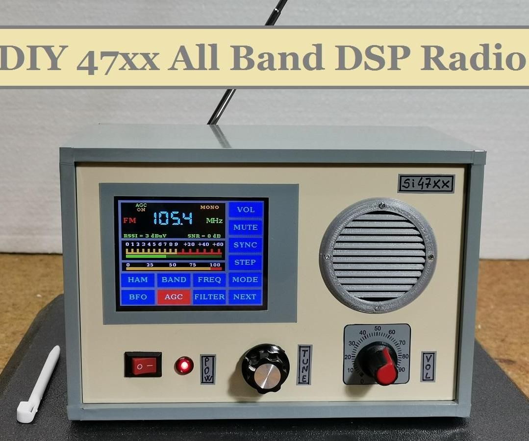 DIY Si47xx All Band DSP Radio With 2.8 Inch Touch TFT Display : 4 Steps ...