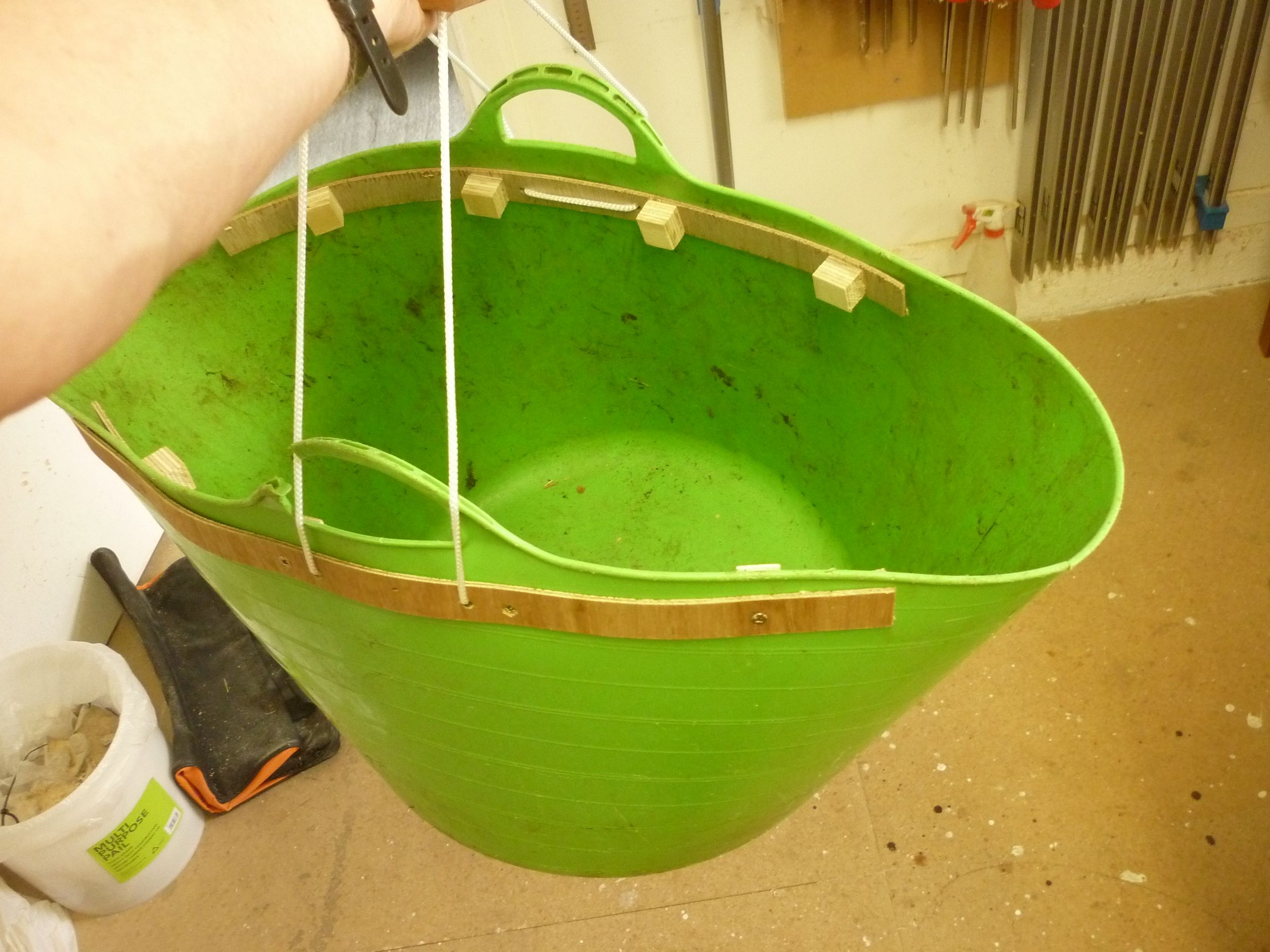 Repairing Broken Handle on Garden Waste Bucket : 5 Steps (with Pictures ...