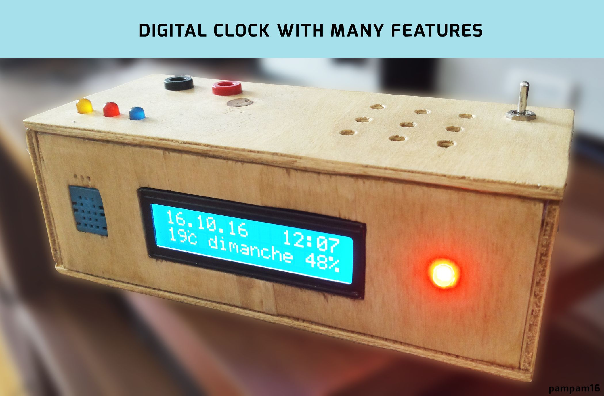 Digital Clock and Humidity/temperature Display : 7 Steps (with Pictures ...