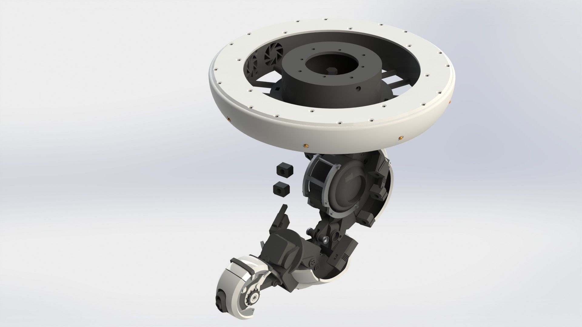 A Fully 3D Printable GlaDOS Robotic Ceiling Arm Lamp : 11 Steps (with ...