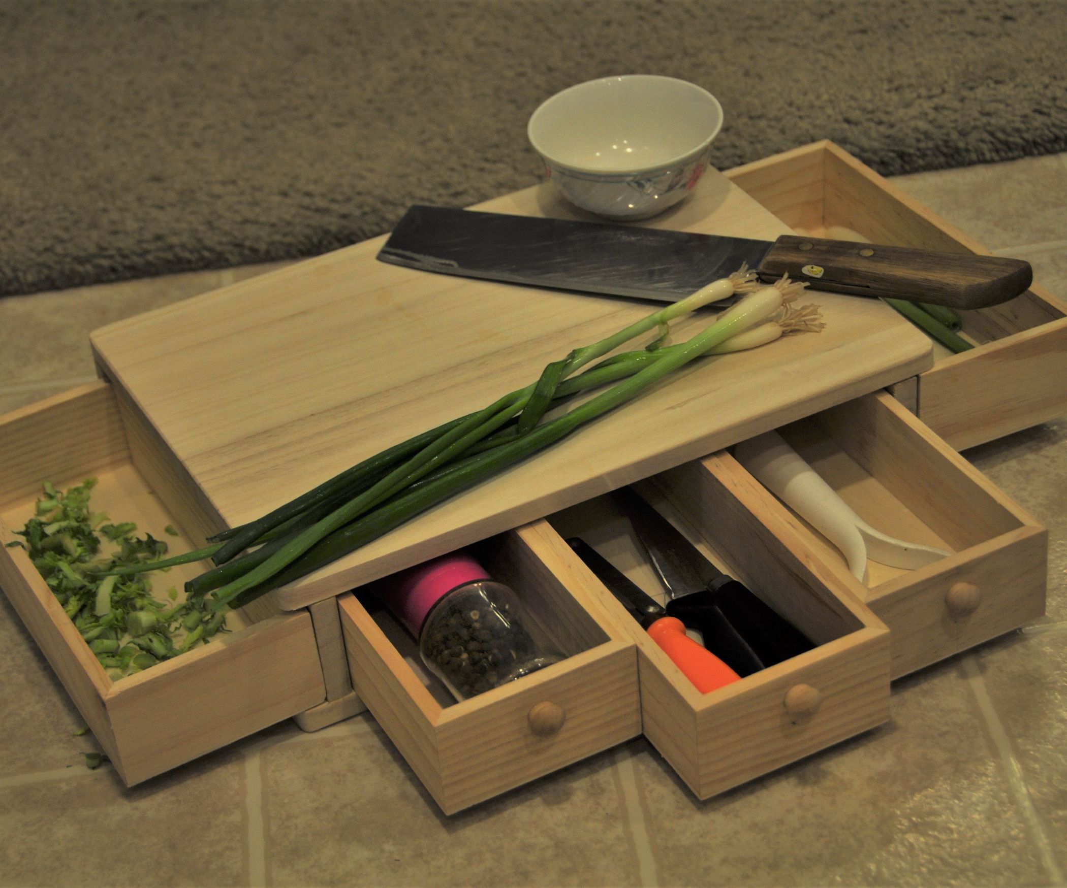 How to Make a Cutting Board With Compartments/Trays : 13 Steps (with ...