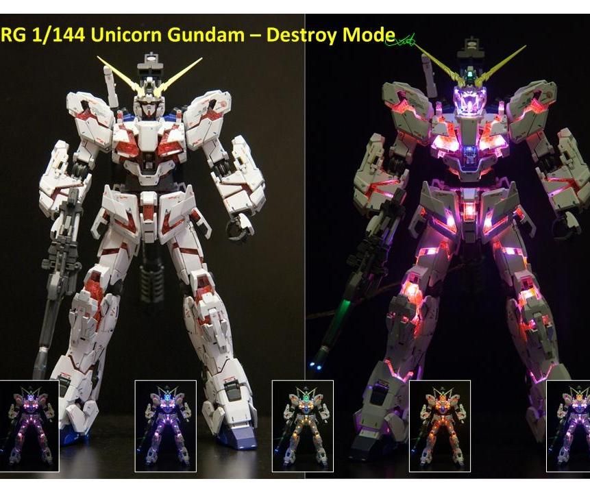 RG 1/144 Unicorn Gundam Using Arduino Nano and Attiny85 : 10 Steps ...