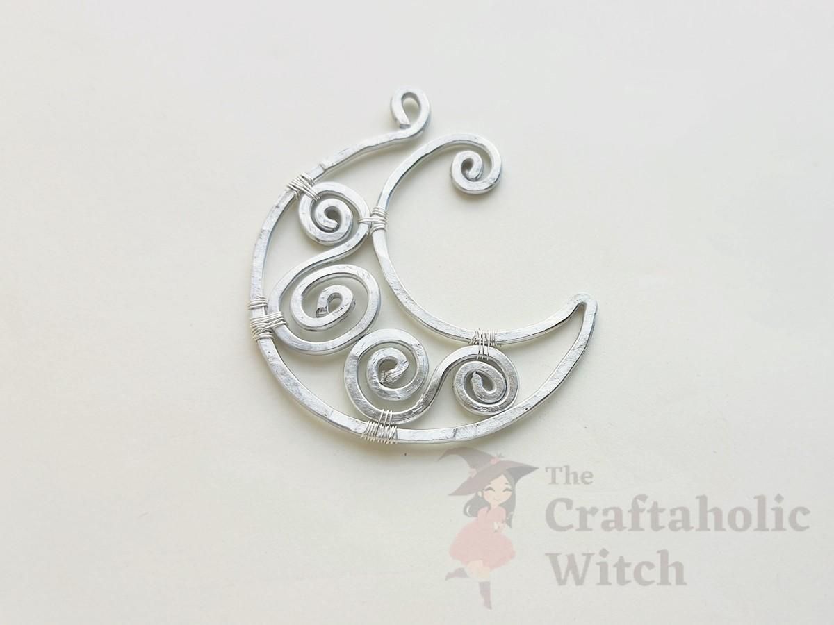DIY Wire Wrapped Crescent Moon Pendant : 7 Steps (with Pictures ...