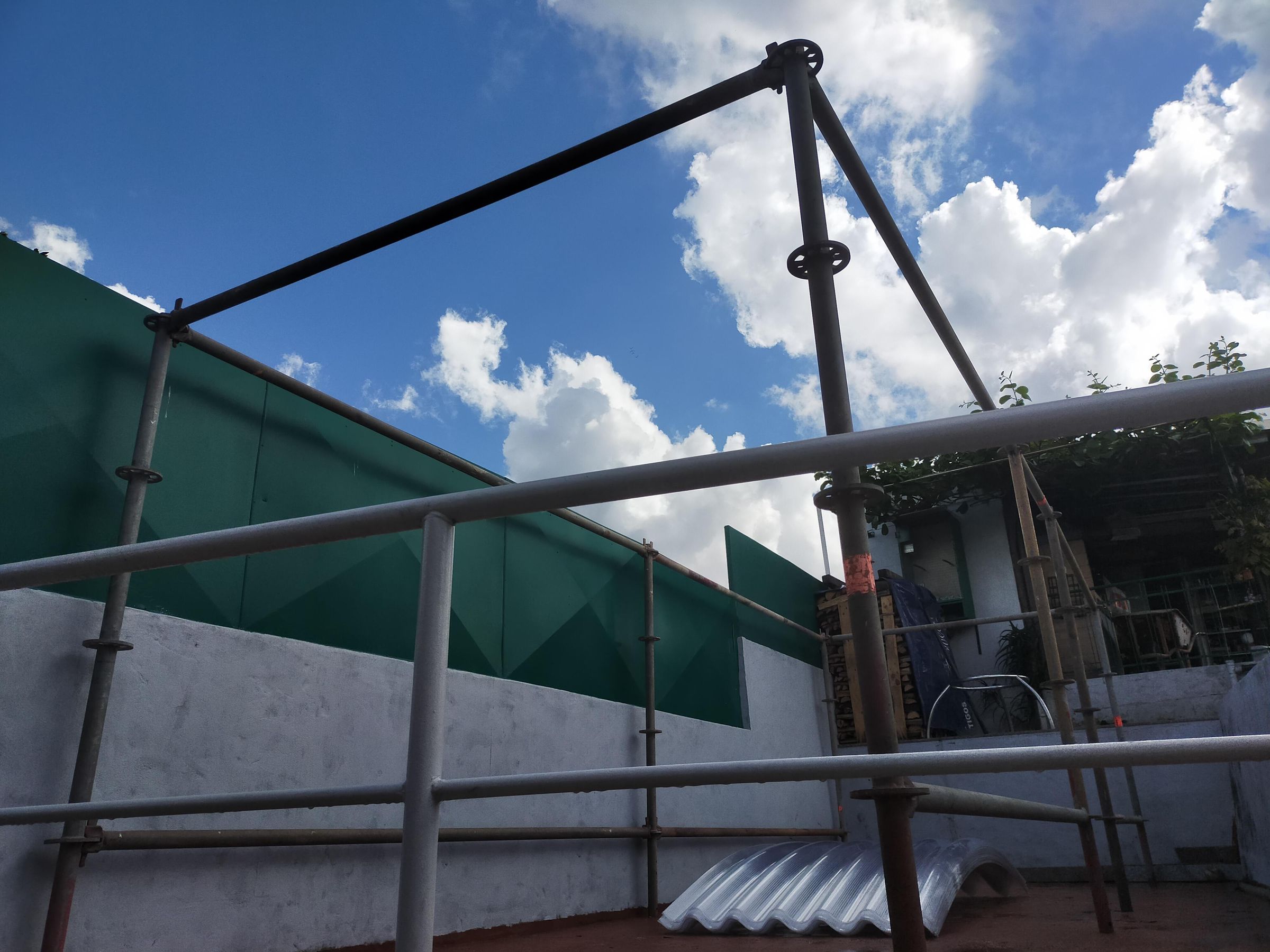 Greenhouse Made With...scaffolding? : 12 Steps (with Pictures ...