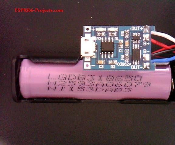 Esp8266 Li Ion Battery Rechargeable Battery Power Solution 4 Steps With Pictures 