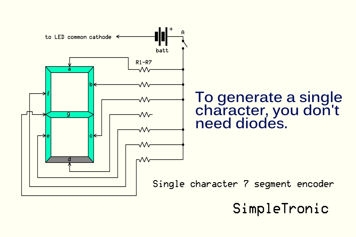 7 Segment Display Encoder (with Diodes) : 5 Steps - Instructables