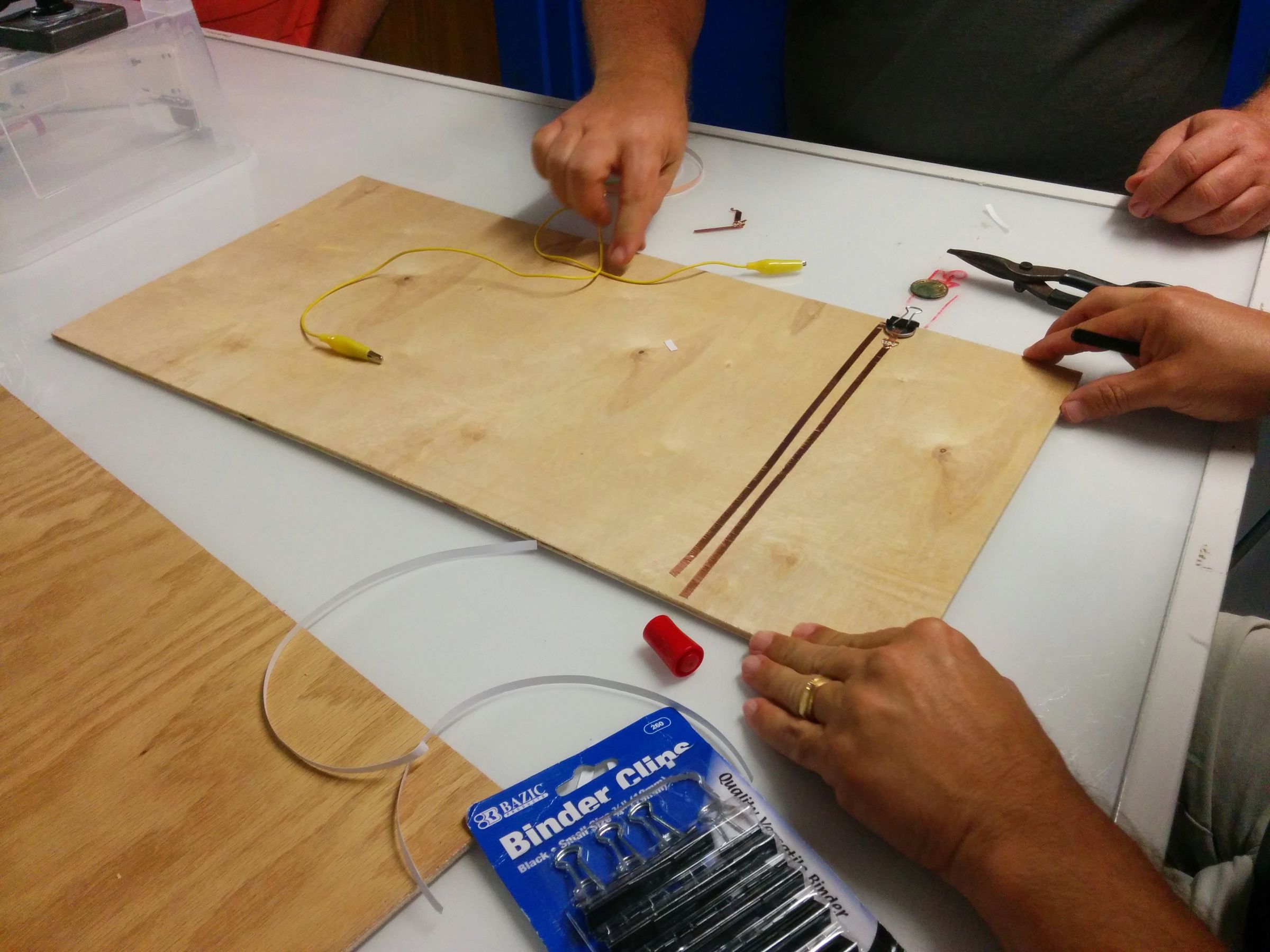Electronic Shuffleboard With Chibitronics : 5 Steps - Instructables