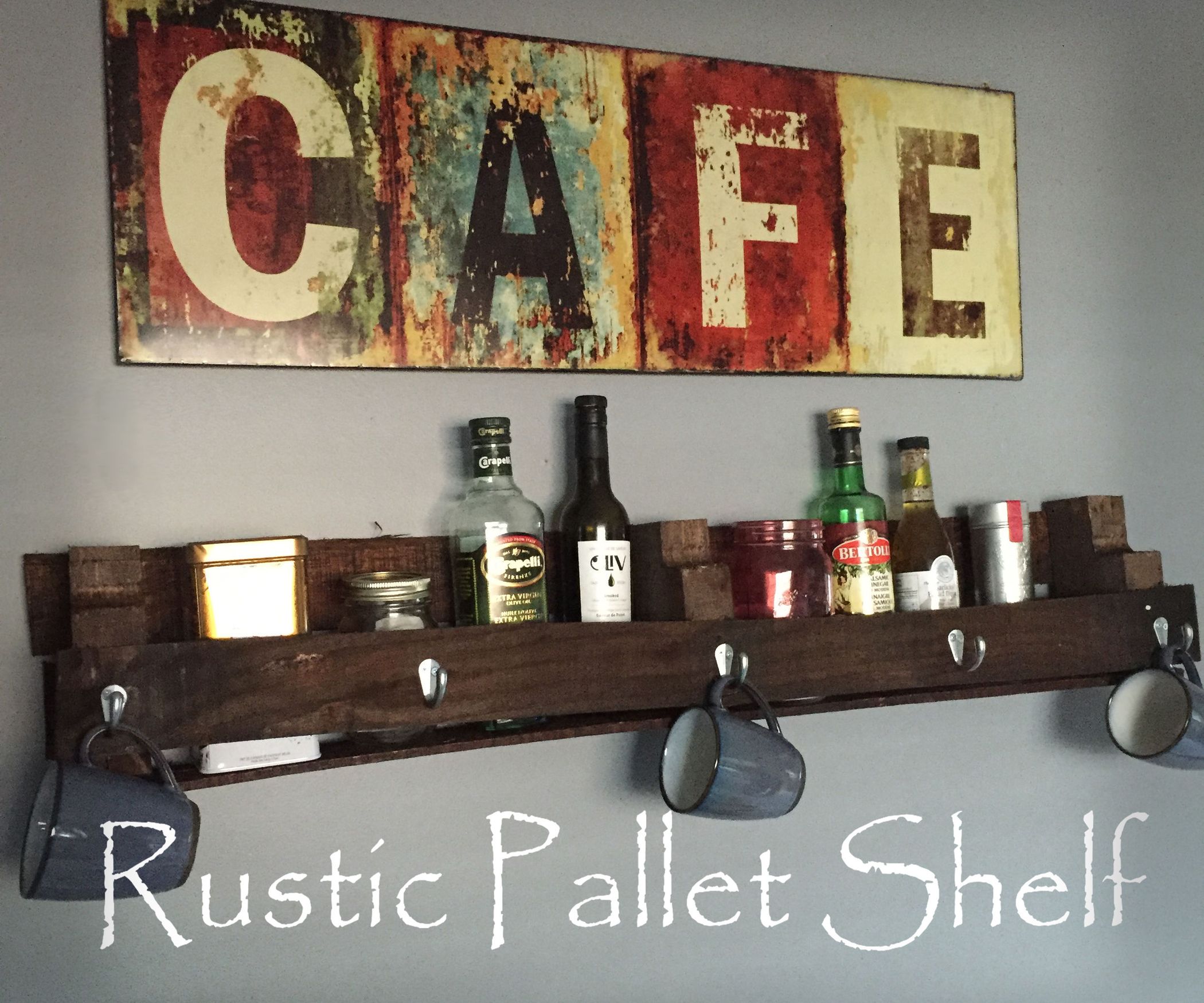 Rustic Pallet Shelf - With Scrap Wood : 3 Steps (with Pictures ...