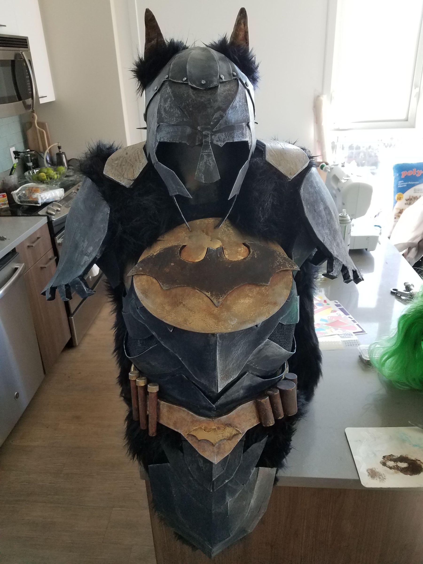 Viking Batman Mashup Costume "Bat-king" : 8 Steps (with Pictures ...