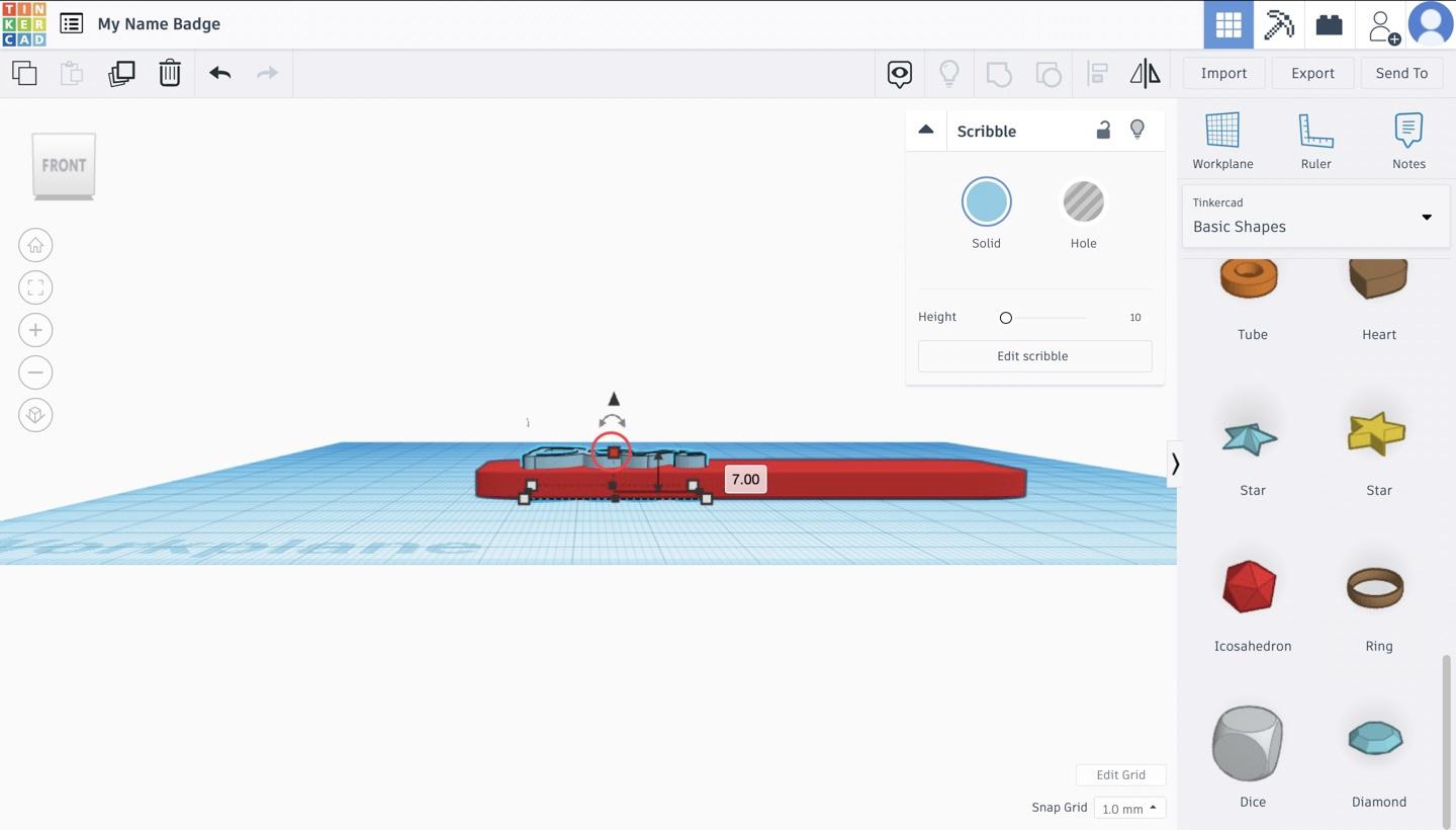How to Make Name Badge in Tinkercad : 6 Steps - Instructables