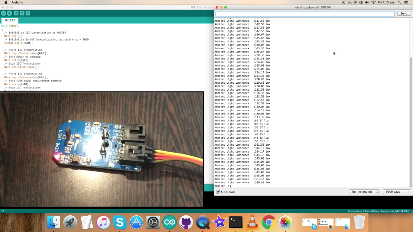 Light Intensity Computation Using BH1715 and Arduino Nano : 5 Steps ...