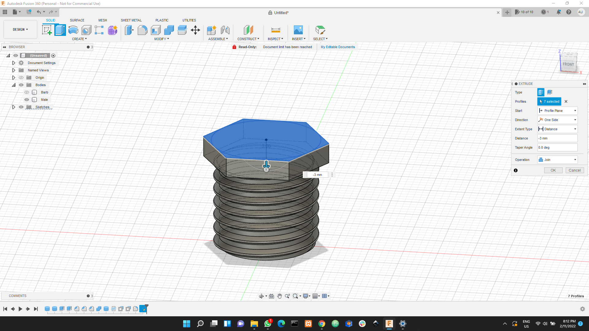 3D Printed Fittings for Silicone Tubing (Fusion 360) : 8 Steps (with ...