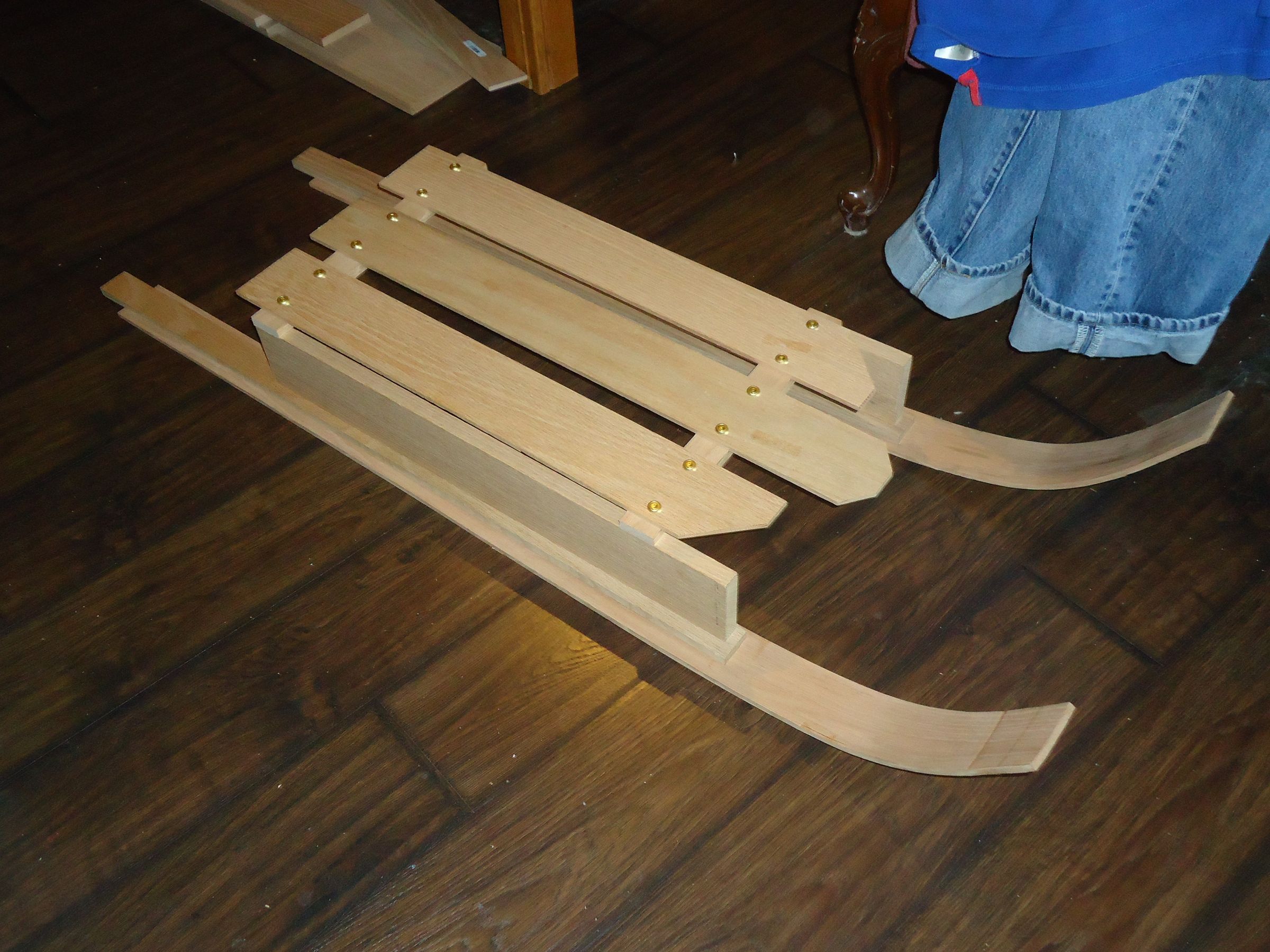 Convertible Oak Child Sled - Simple Design / Basic Tools : 7 Steps ...