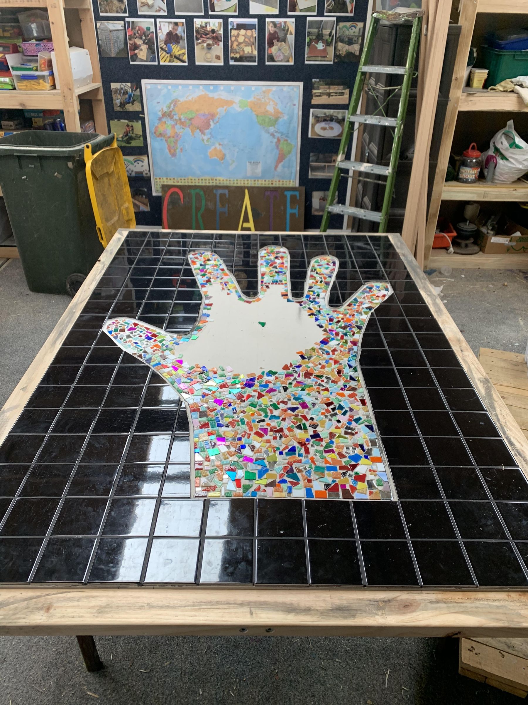 Mosaic Hand Art : 8 Steps (with Pictures) - Instructables