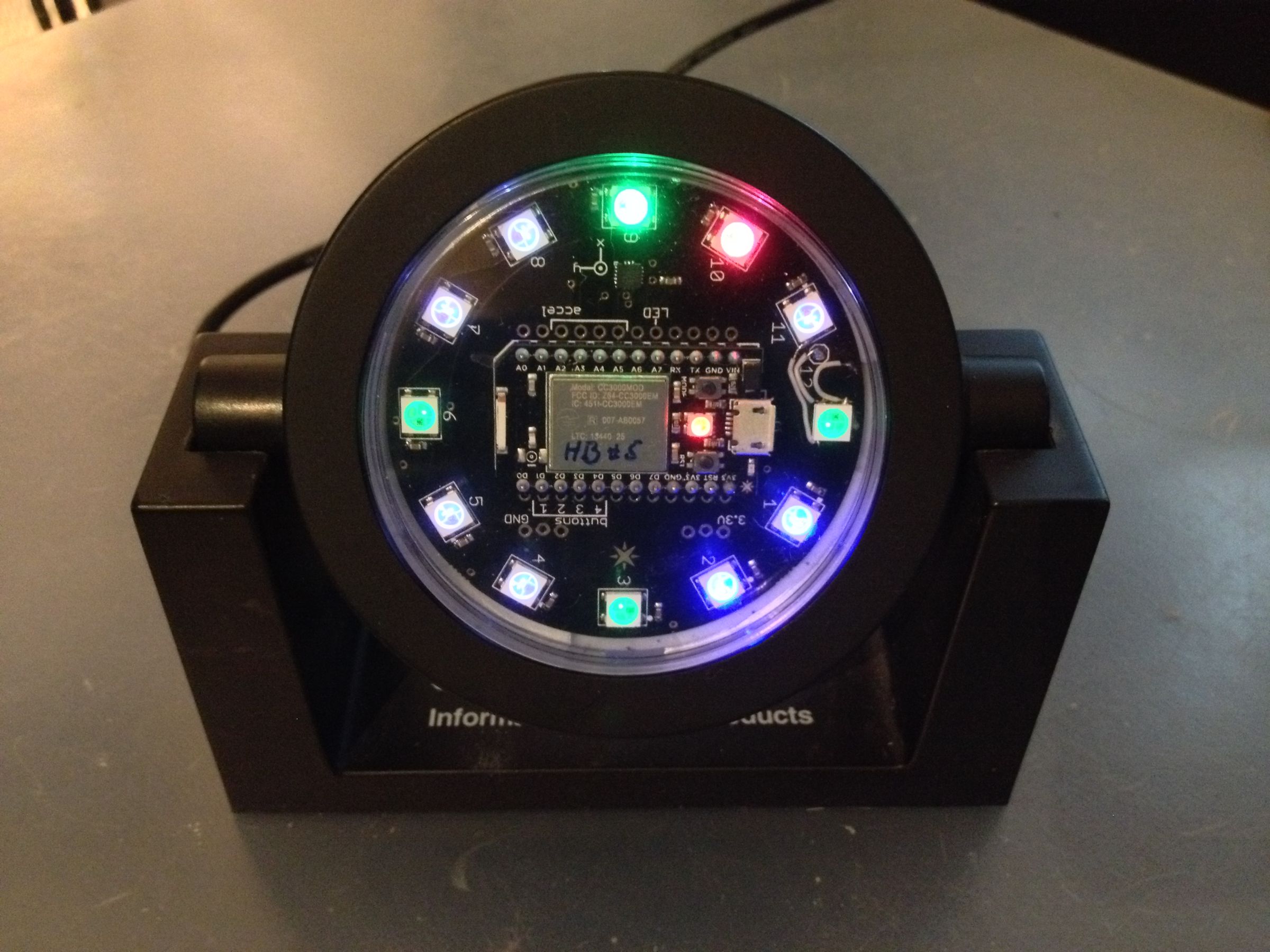 NeoPixel Clock With SparkCore Internet Button Shield : 10 Steps (with ...