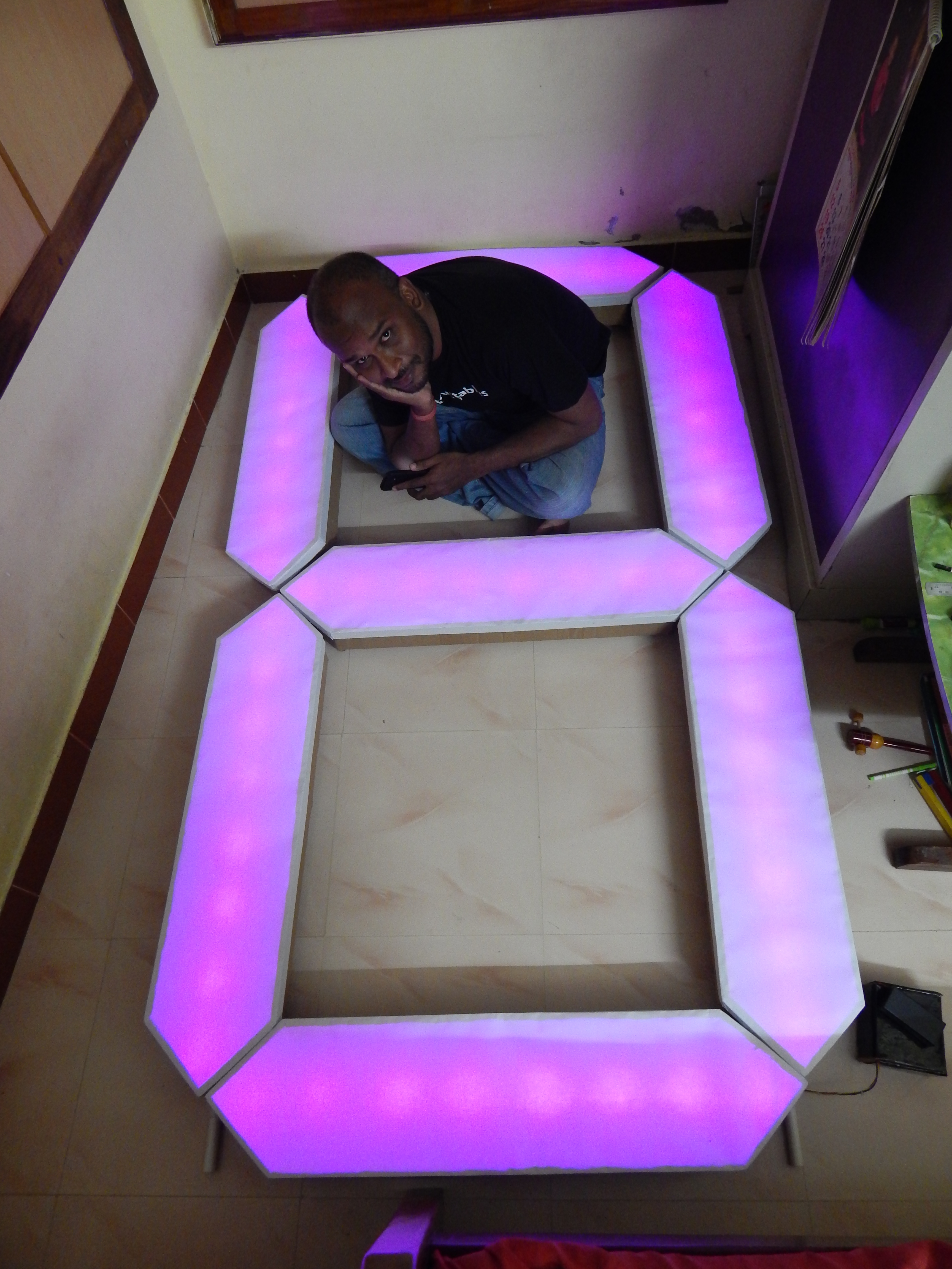 7 Feet 7 Segment RGB Display With BT App : 22 Steps (with Pictures ...