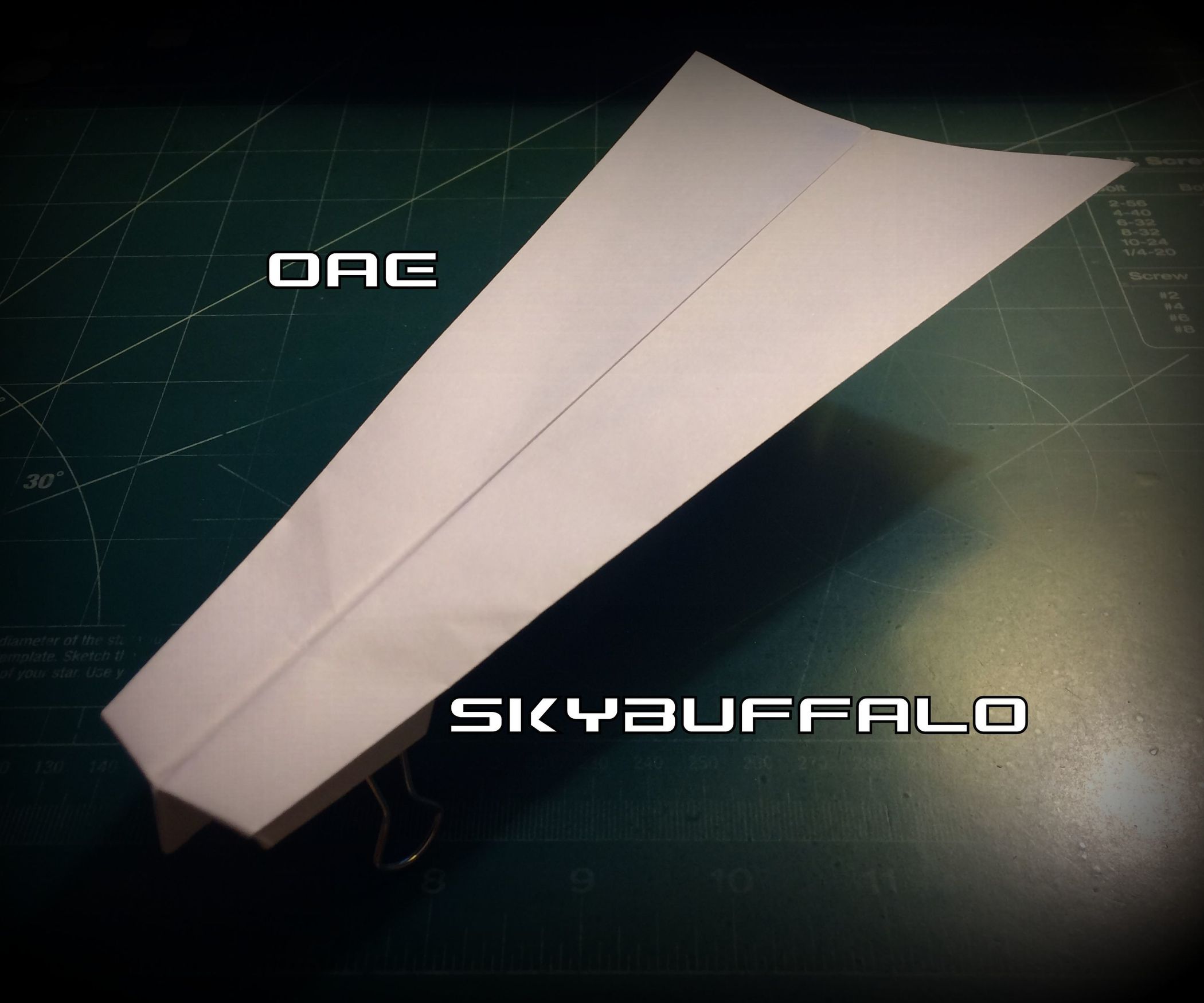 How to Make the SkyBuffalo Paper Airplane : 5 Steps - Instructables