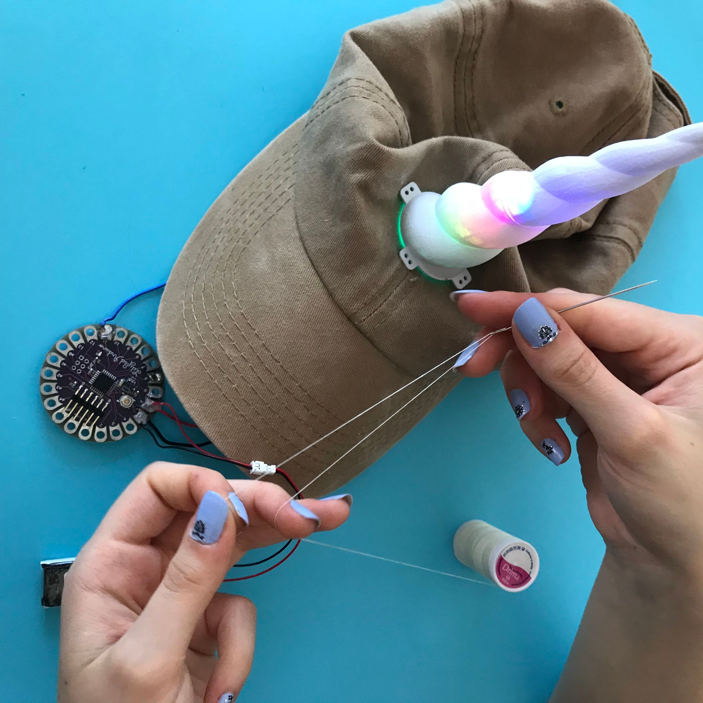 Unicorn Horn With NeoPixel LEDs & Arduino Lilypad : 8 Steps (with Pictures) - Instructables