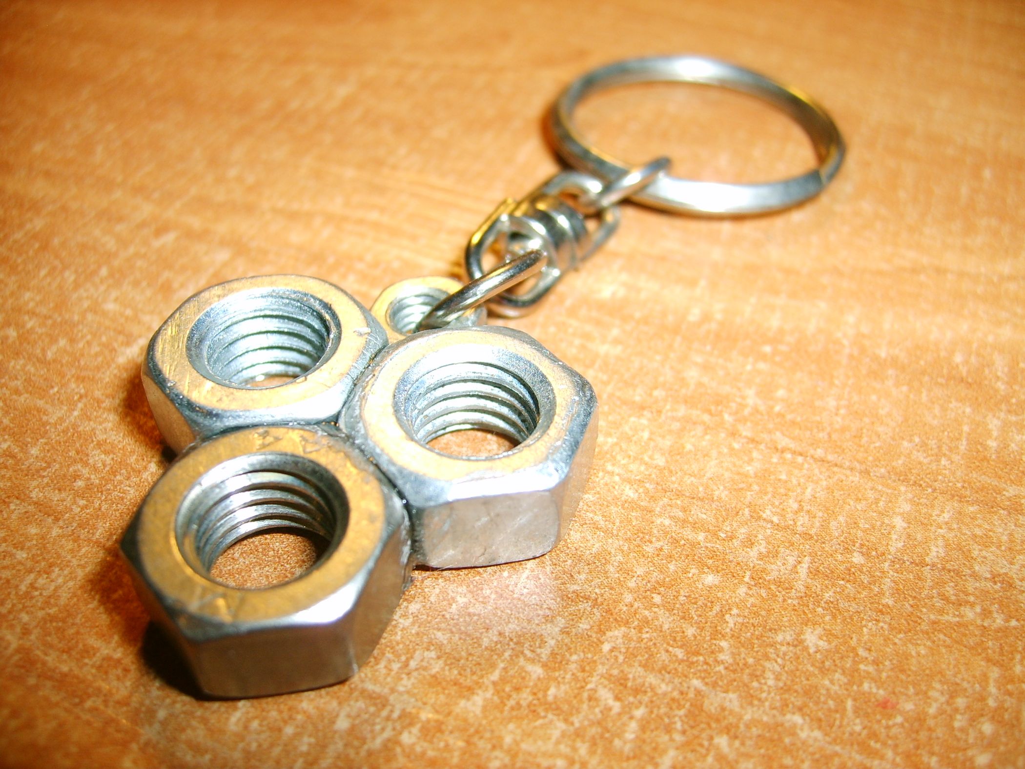 Make Original Keychain Using Nuts. : 4 Steps - Instructables