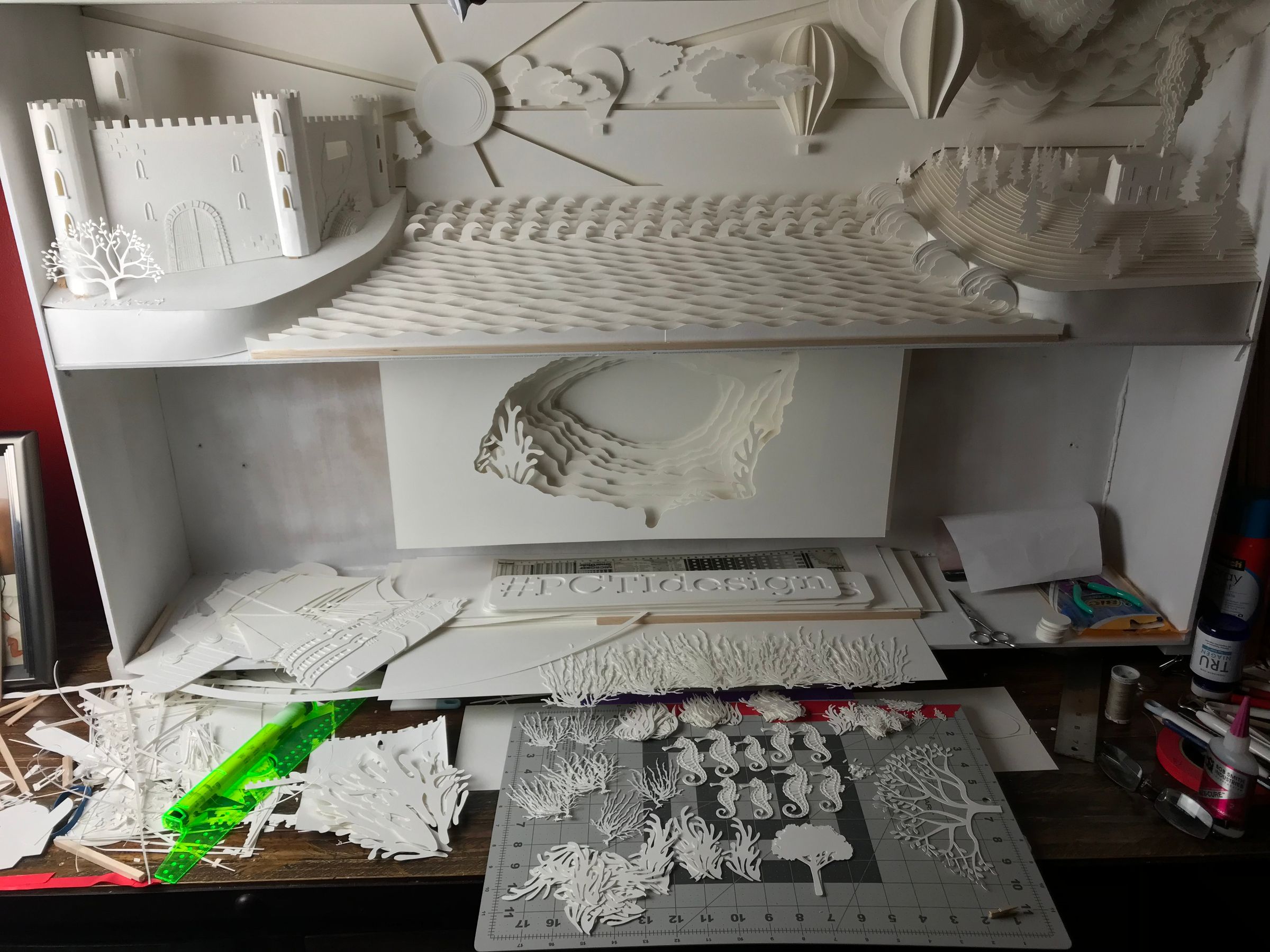 48 Inch Wide Layered Paper Art Shadow Box : 6 Steps (with Pictures ...