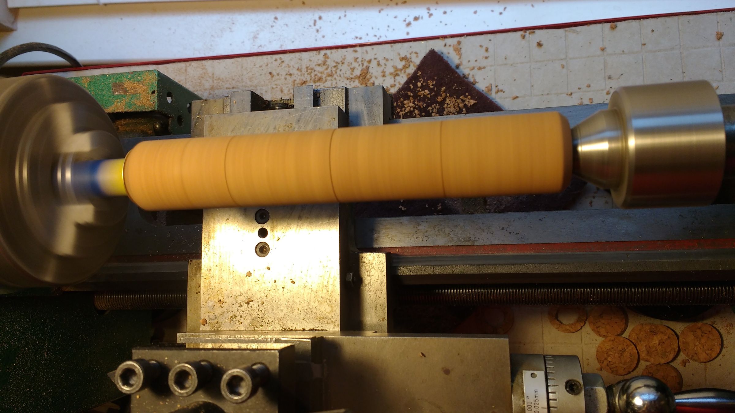 Wine Cork Fishing Rod Grip Made on a Metalworking Lathe : 9 Steps (with ...