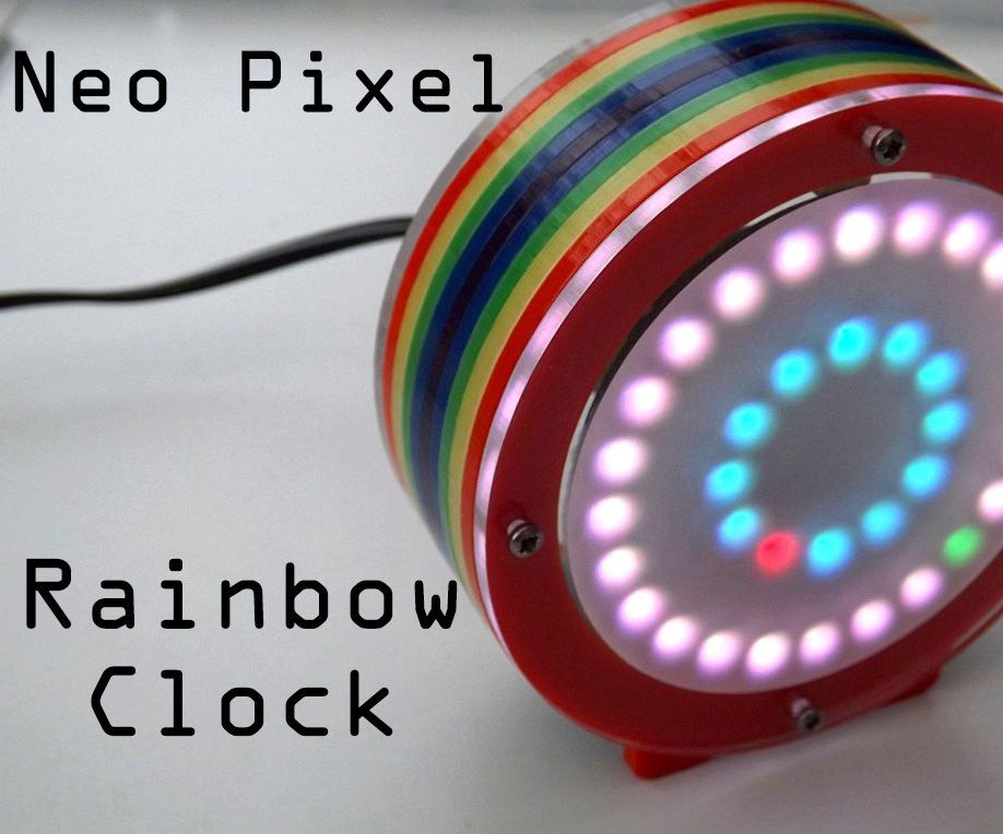 Rainbow Neo Clock : 5 Steps (with Pictures) - Instructables