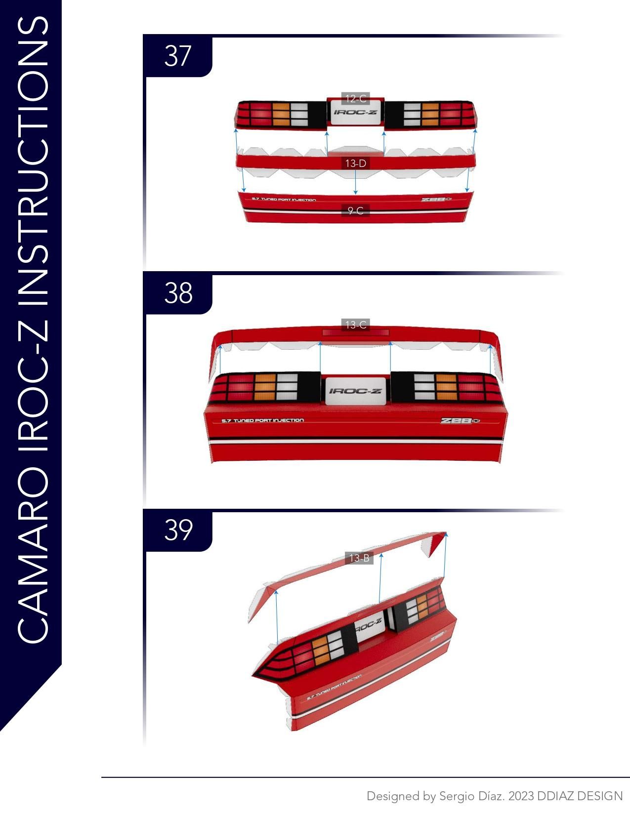 Camaro Z28 IROC-Z DIY Paper-Craft - Instructables