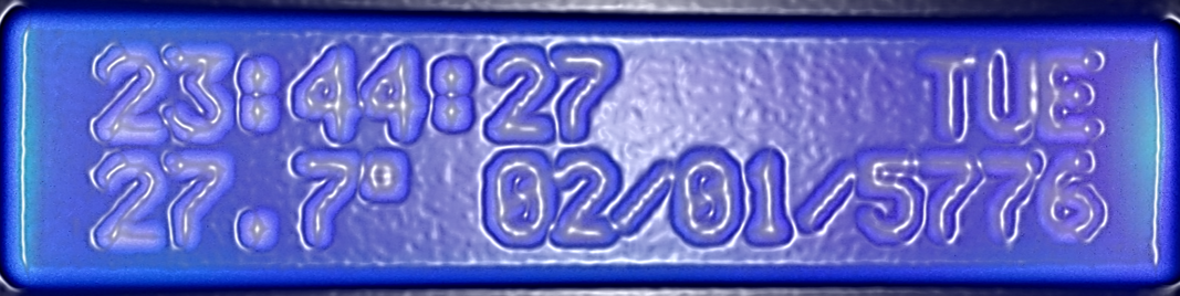 LCD Clock With Hebrew Calendar Date, and a Thermometer : 7 Steps (with ...