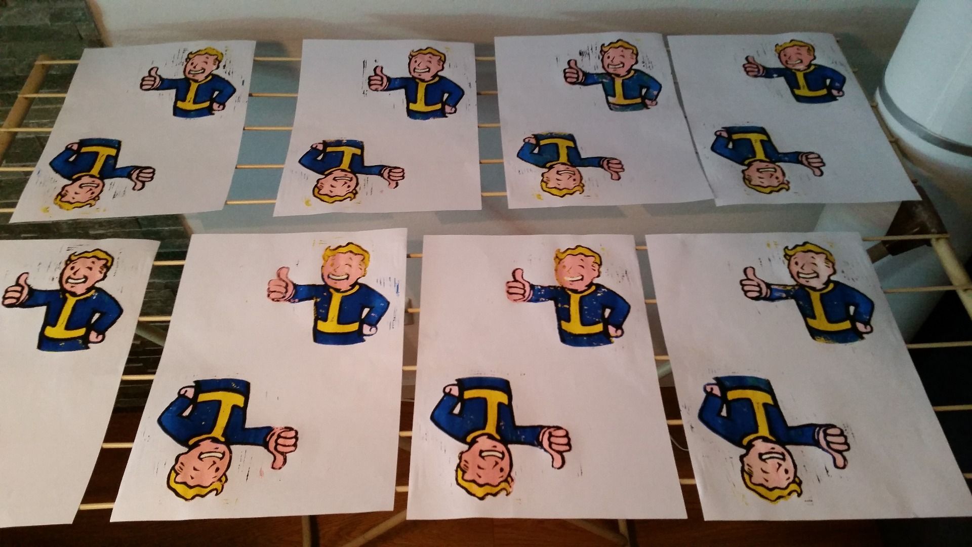Fallout Linocut Reduction Print : 3 Steps (with Pictures) - Instructables