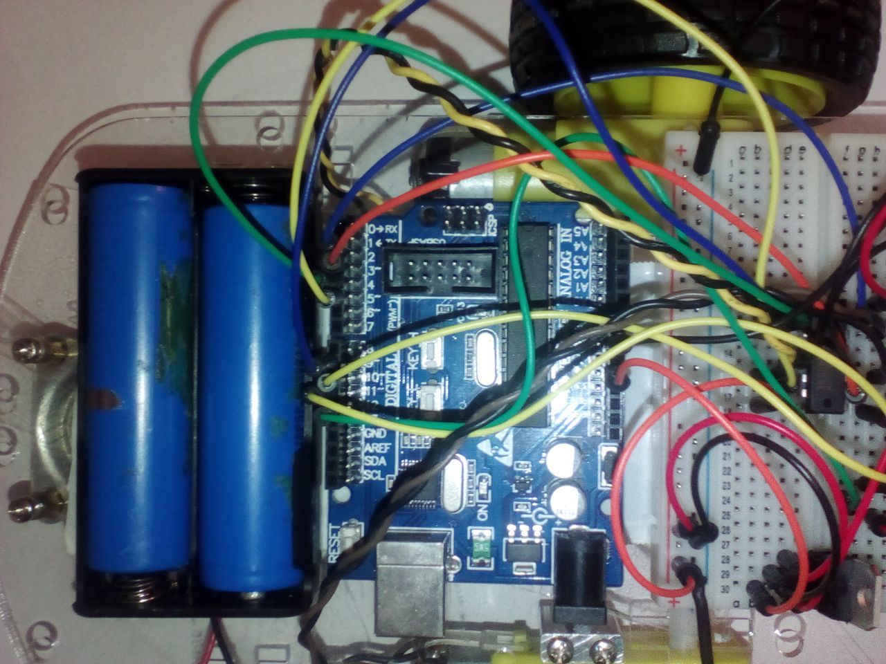 Arduino Robot Moving Forward and Backwards Using HC-SR04 and L293D : 3 ...