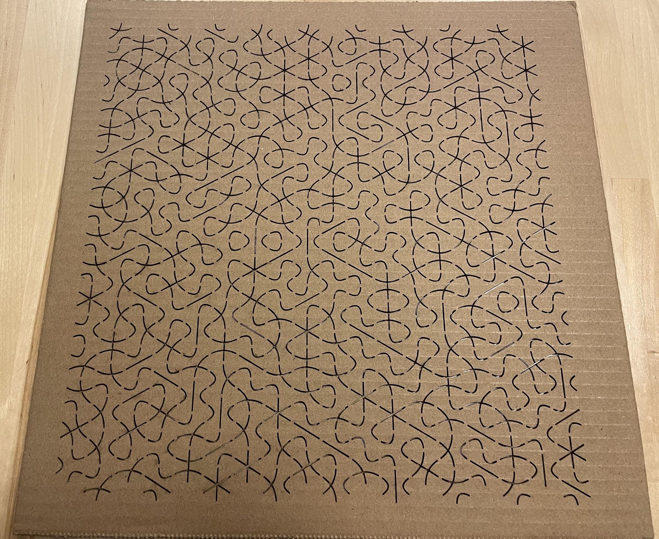 Laser Cut Hexagonal Truchet Pattern : 6 Steps - Instructables