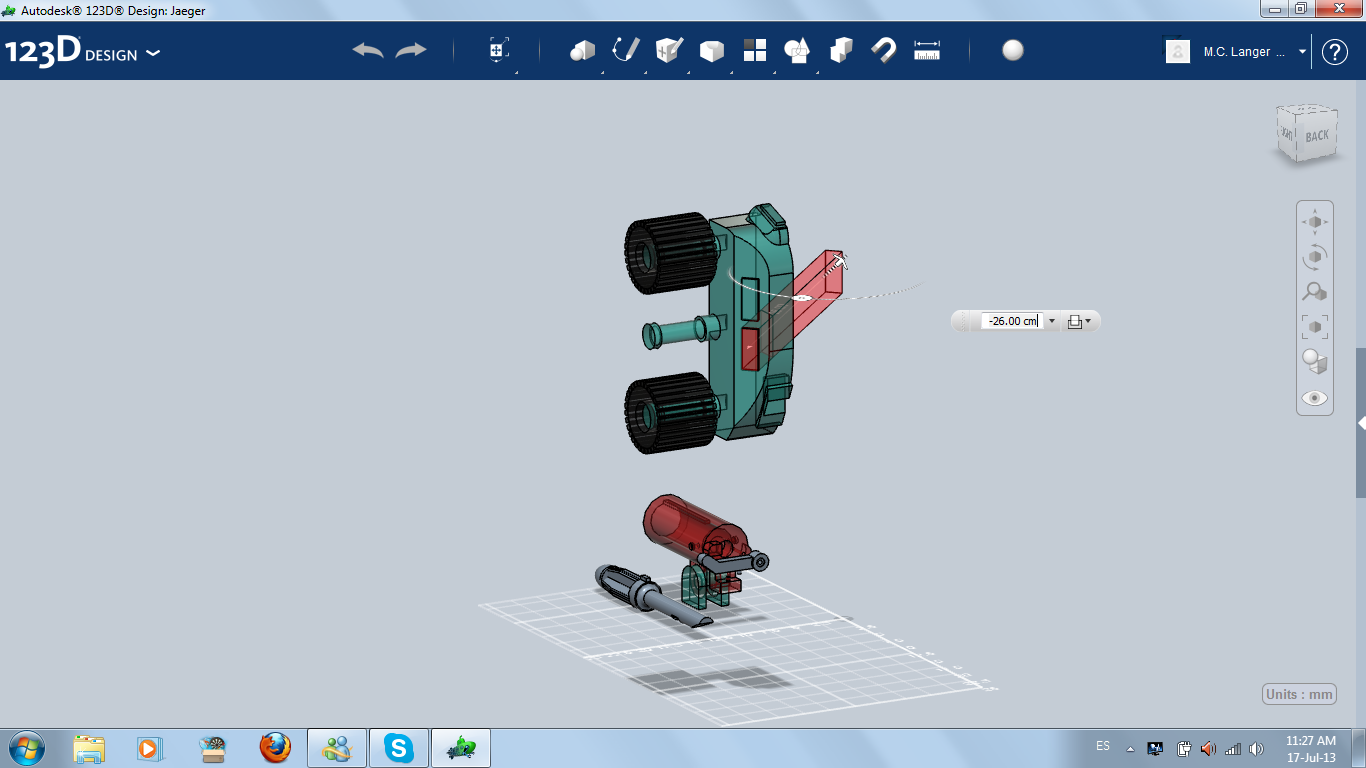 123D Design Fully Articulated Battle Robot Action Figure : 14 Steps ...