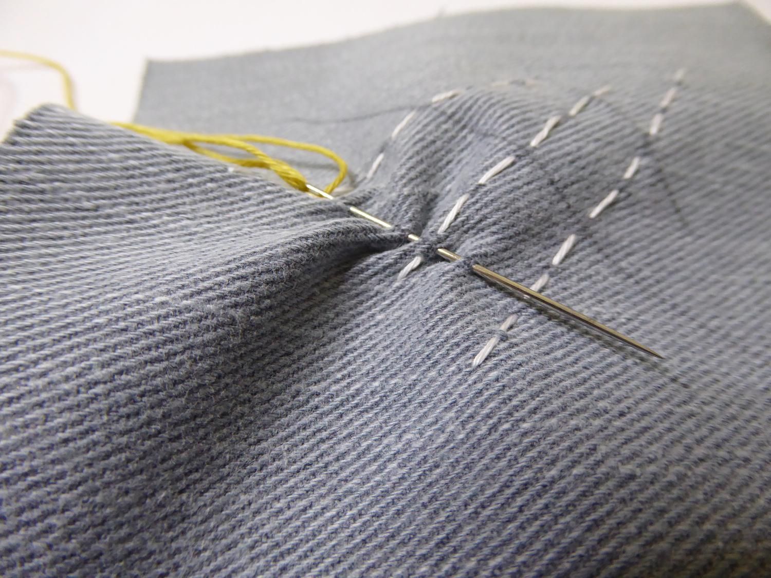 Easy Boro Sashiko Style Biscornu Pincushion : 10 Steps (with Pictures ...
