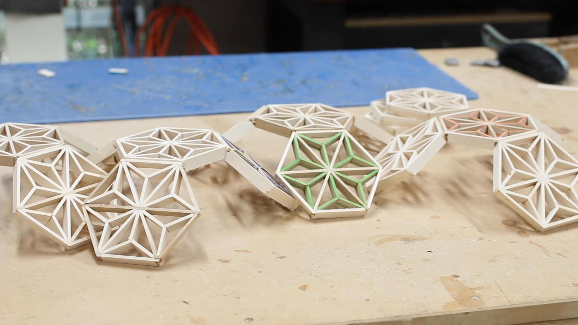 Truncated Icosahedron Kumiko Lamp : 8 Steps (with Pictures) - Instructables