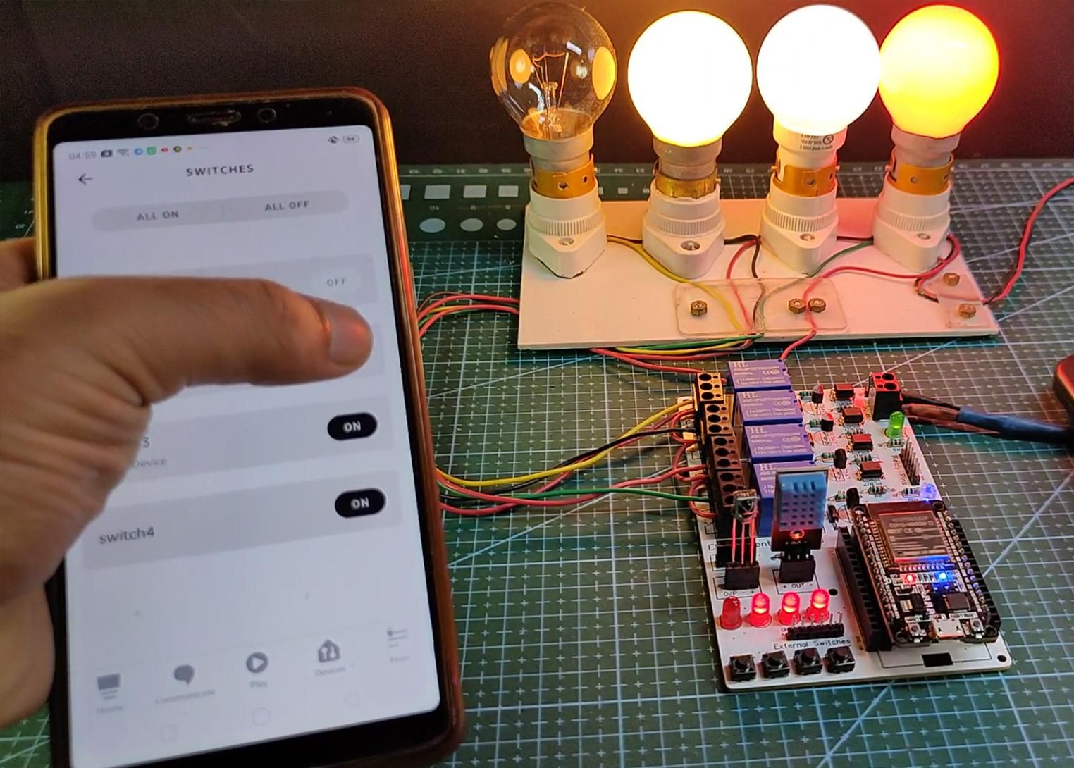 ESP32 Alexa Google Assistant Control Relays - IoT Project 2021 : 18 ...