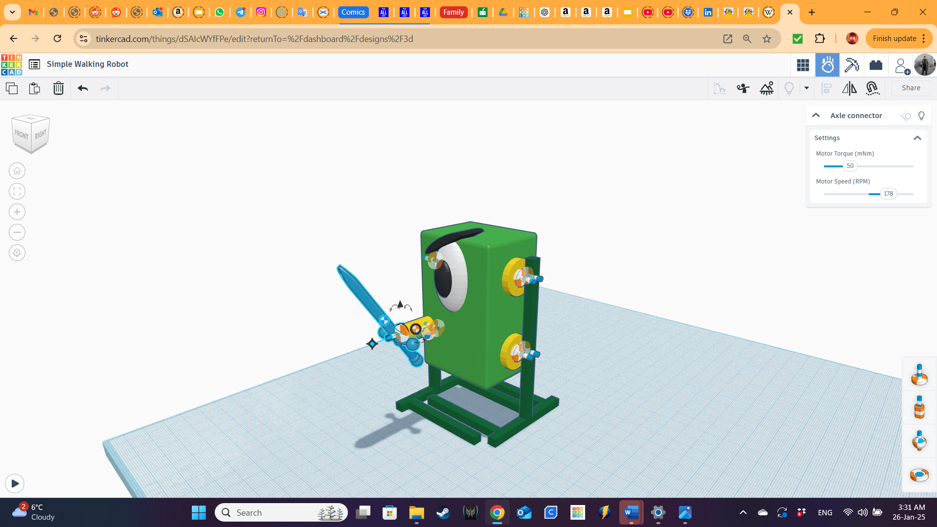 Tinkercad Robotics for School: SIMLAB KOMBAT! (virtual Walking Robots ...