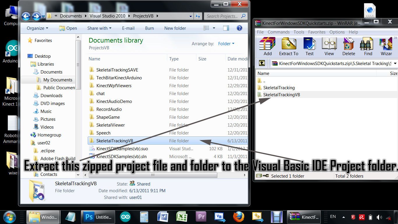 Kinect Controls Arduino Wired Servos Using Visual Basic 2010 ...