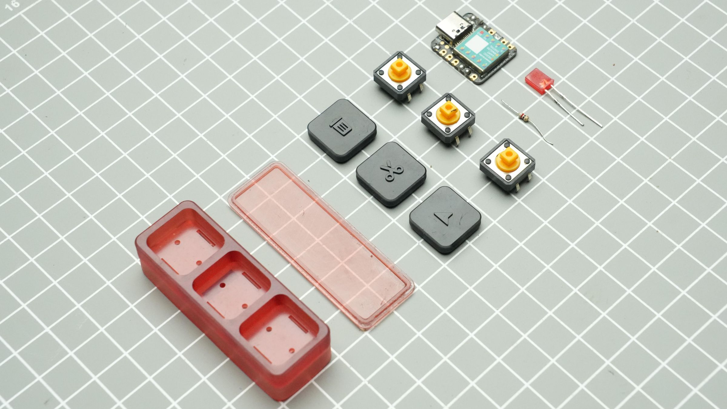 3D Printed Tiny Programmable Hotkey Keyboard : 6 Steps (with Pictures ...
