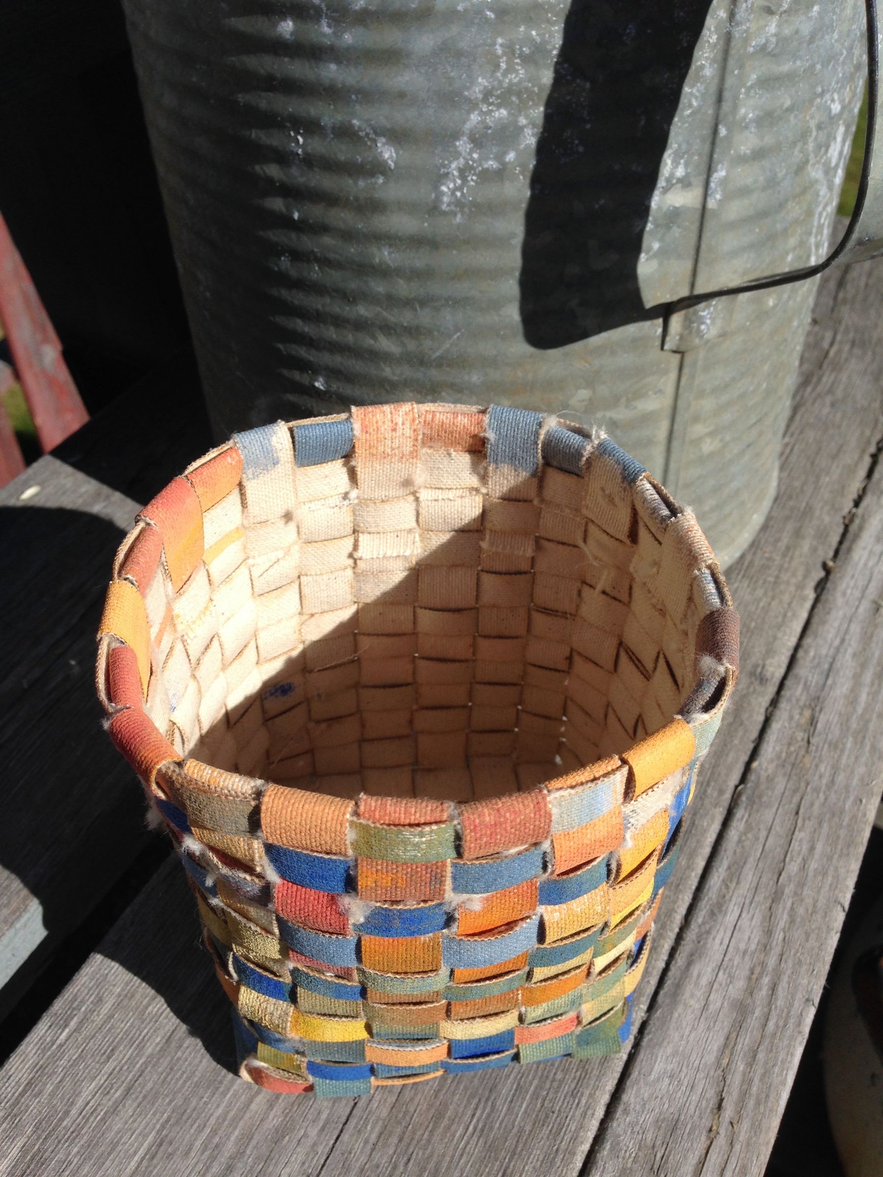 Painted Canvas Strip Basket : 9 Steps (with Pictures) - Instructables
