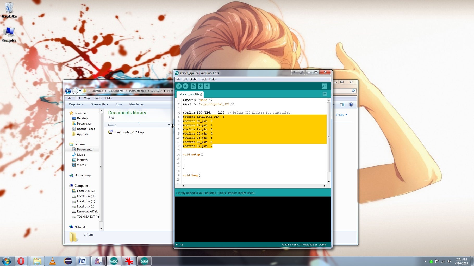 Arduino I2c Display Pin Debugging Instructables