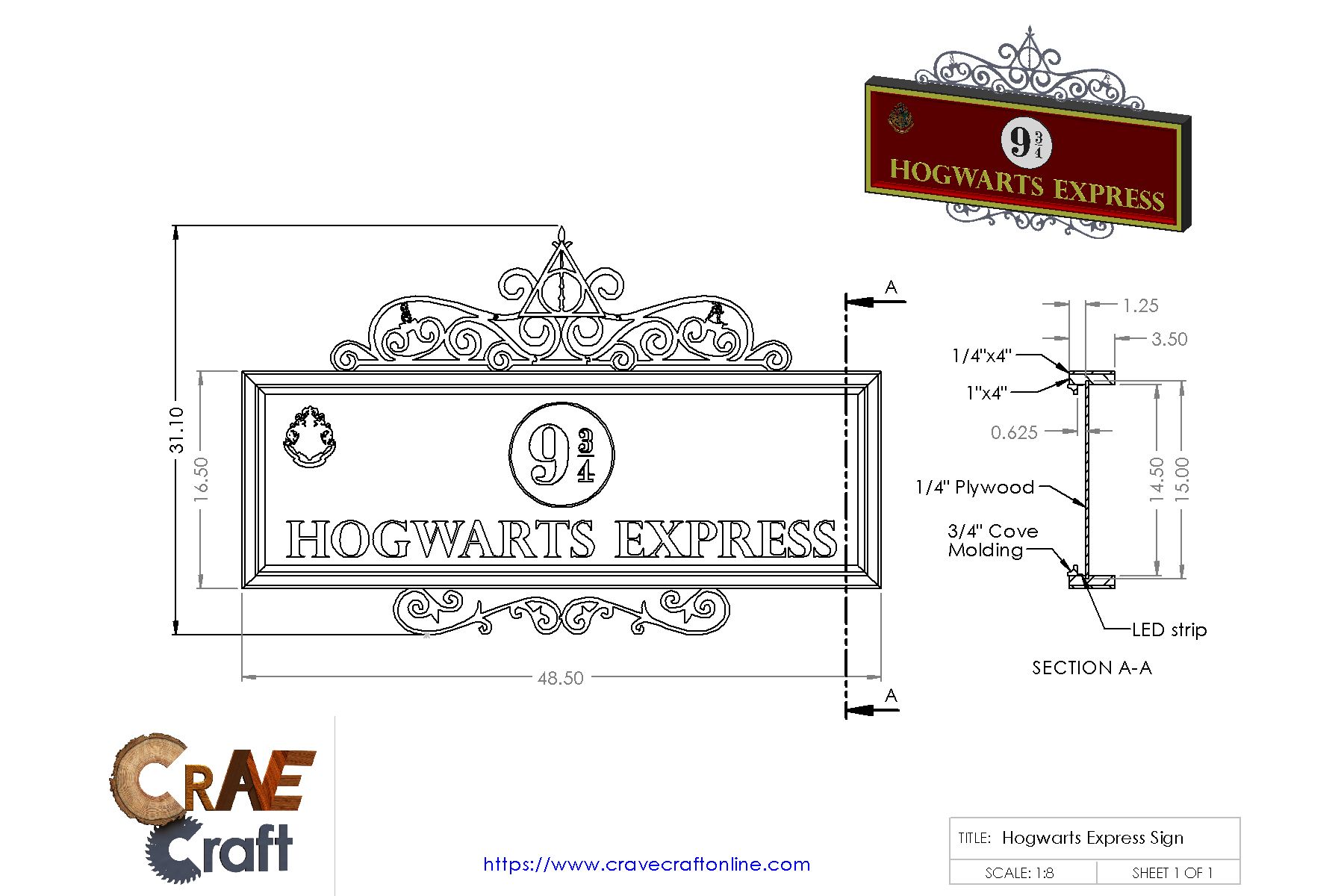 Magical Hogwarts Express Sign : 3 Steps (with Pictures) - Instructables