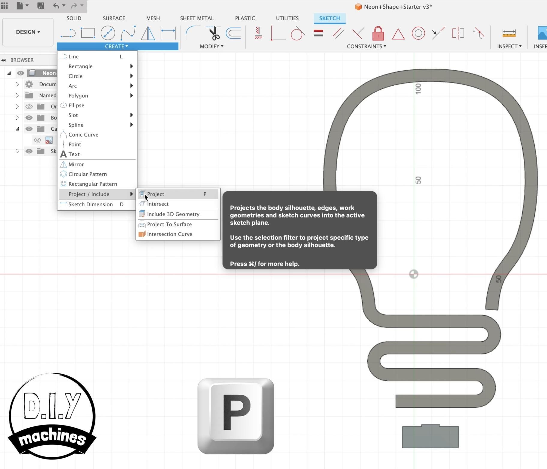 Designing Your Own Desktop LED Neon Shapes in Fusion 360 : 16 Steps ...