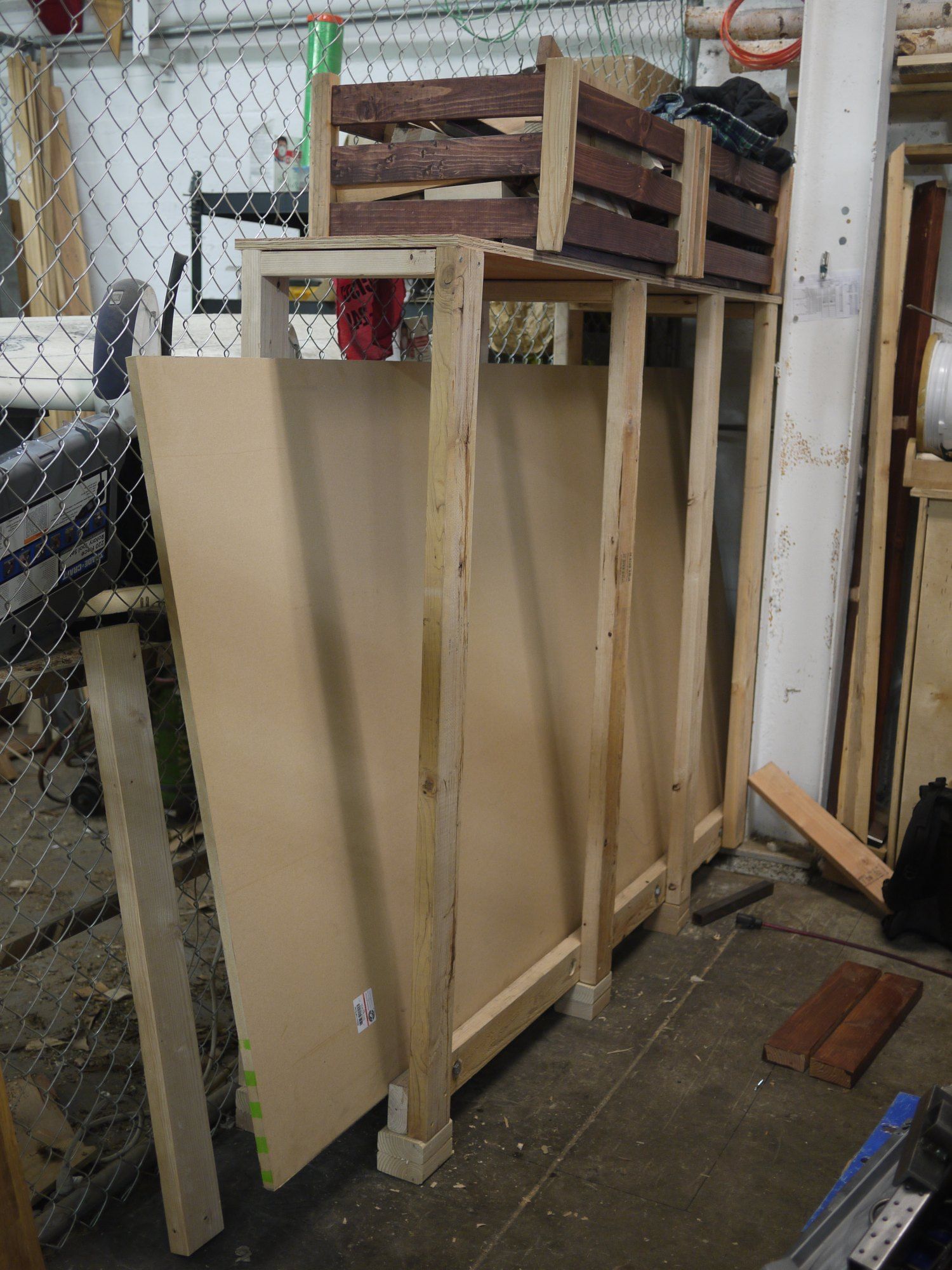 Rolling Plywood / Sheet Storage - Made at Techshop : 5 Steps ...