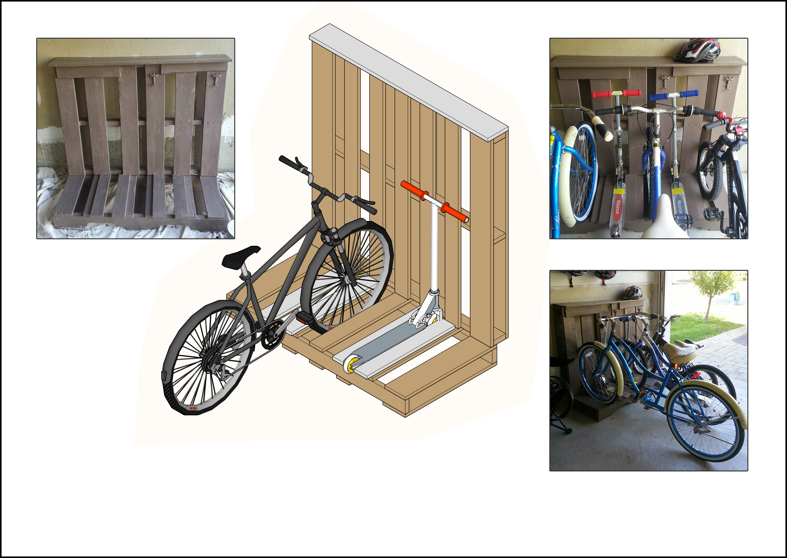 Wooden Pallet - Bike and Scooter Rack : 5 Steps (with Pictures ...